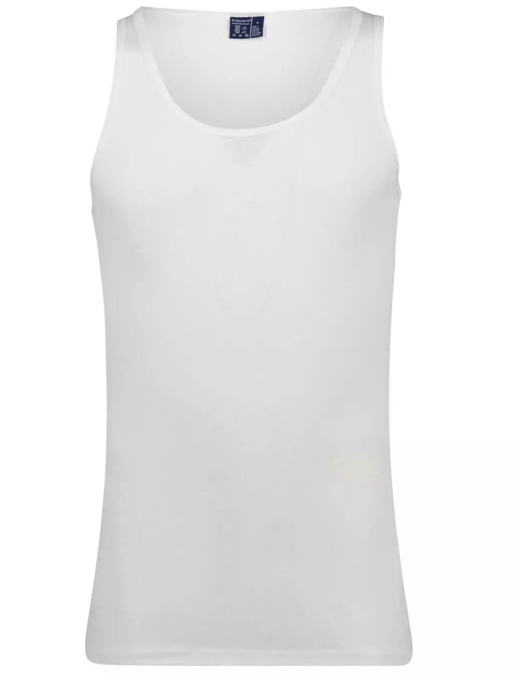 Kapart grote maat onderhemd singlet wit 100% katoen 90° wasbaar