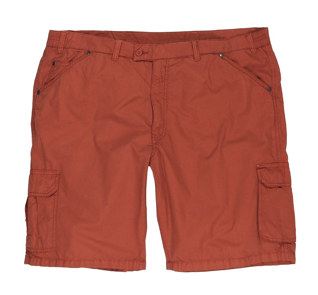 Luigi Morini grote maat korte broek rood met zijzakken