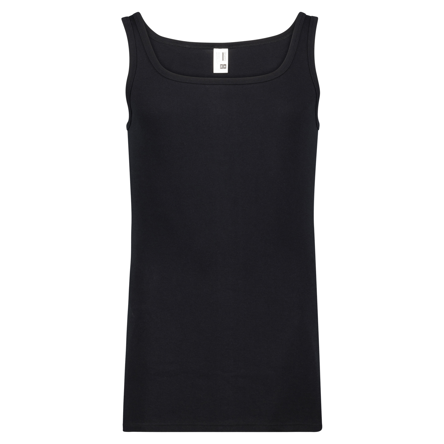 Adamo grote maat singlet onderhemd zwart 100% katoen