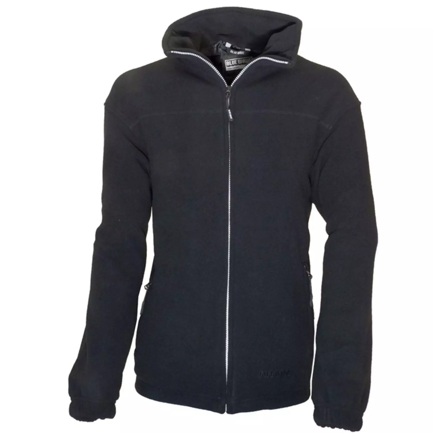 Blue Wave grote maat gevoerd fleece jack zwart 4XL t/m 8XL